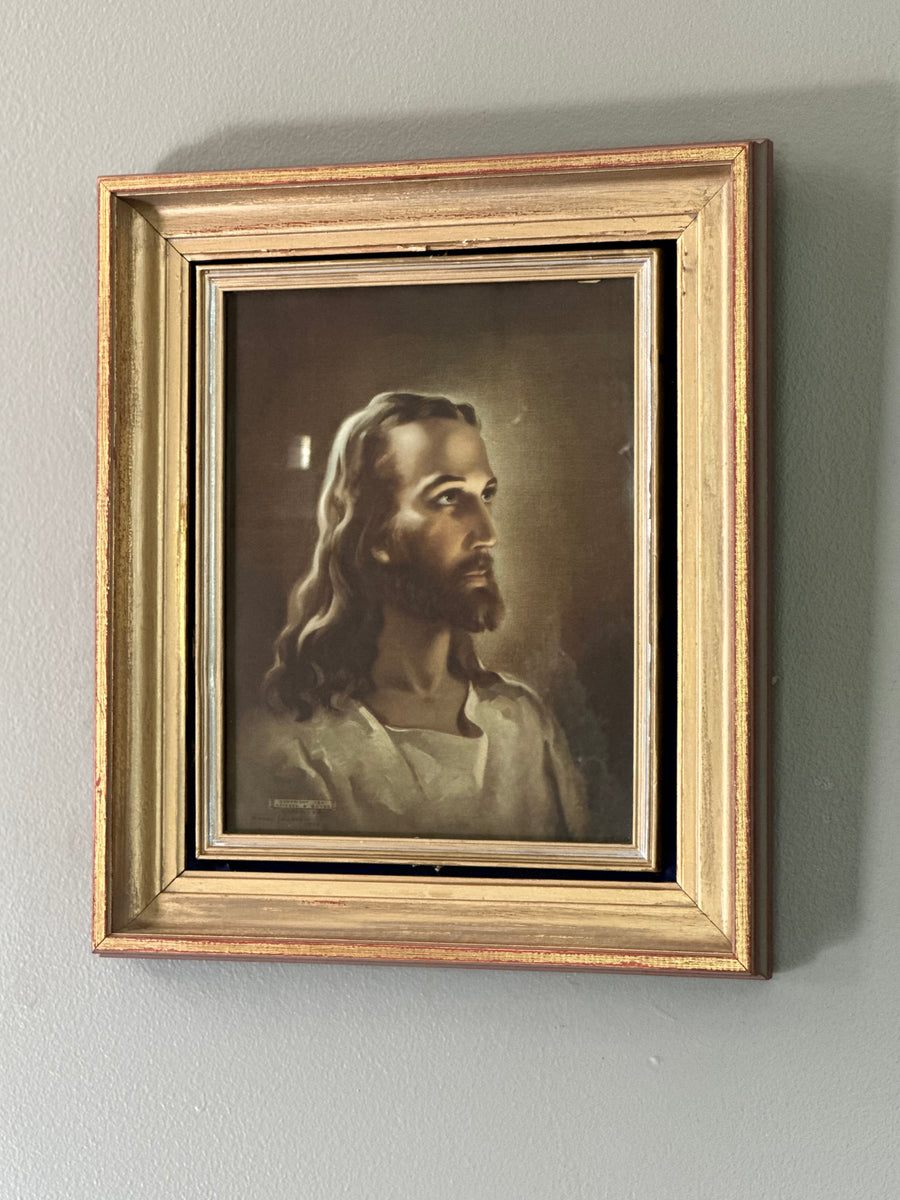 Framed Print Of Jesus Artist Warner Sallman Re Trend 1766