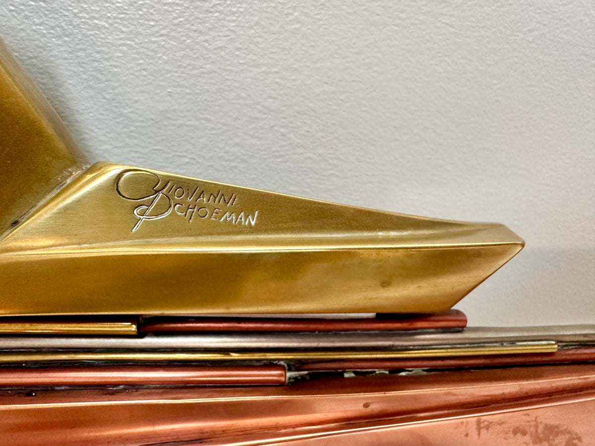 Giovanni Schoeman (1940-1981) “URSPRUNG" - “WANDOBJEKT” Sculpture in B ...