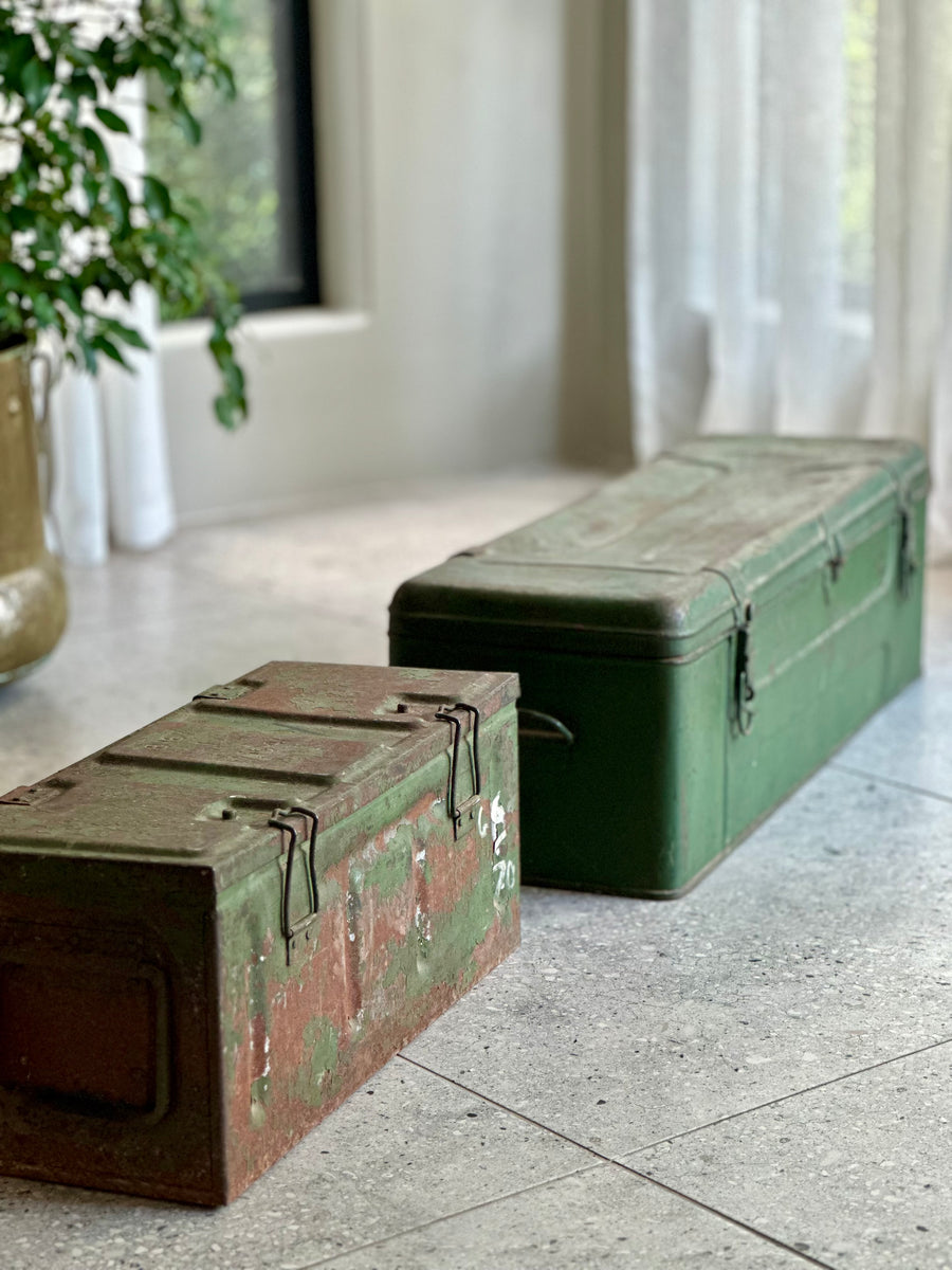 Vintage Metal Military Trunks – RE-TREND