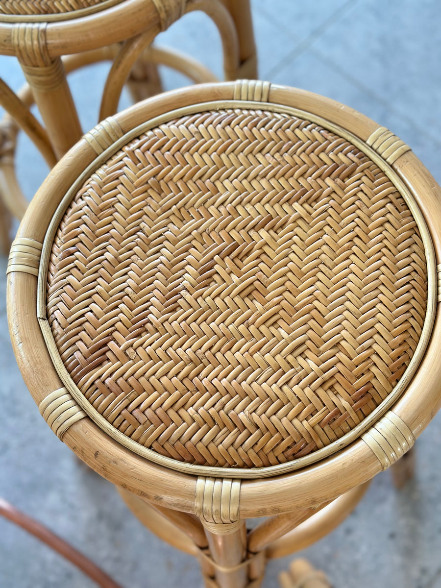 Set Of Vintage Cane Bar Chairs – RE-TREND