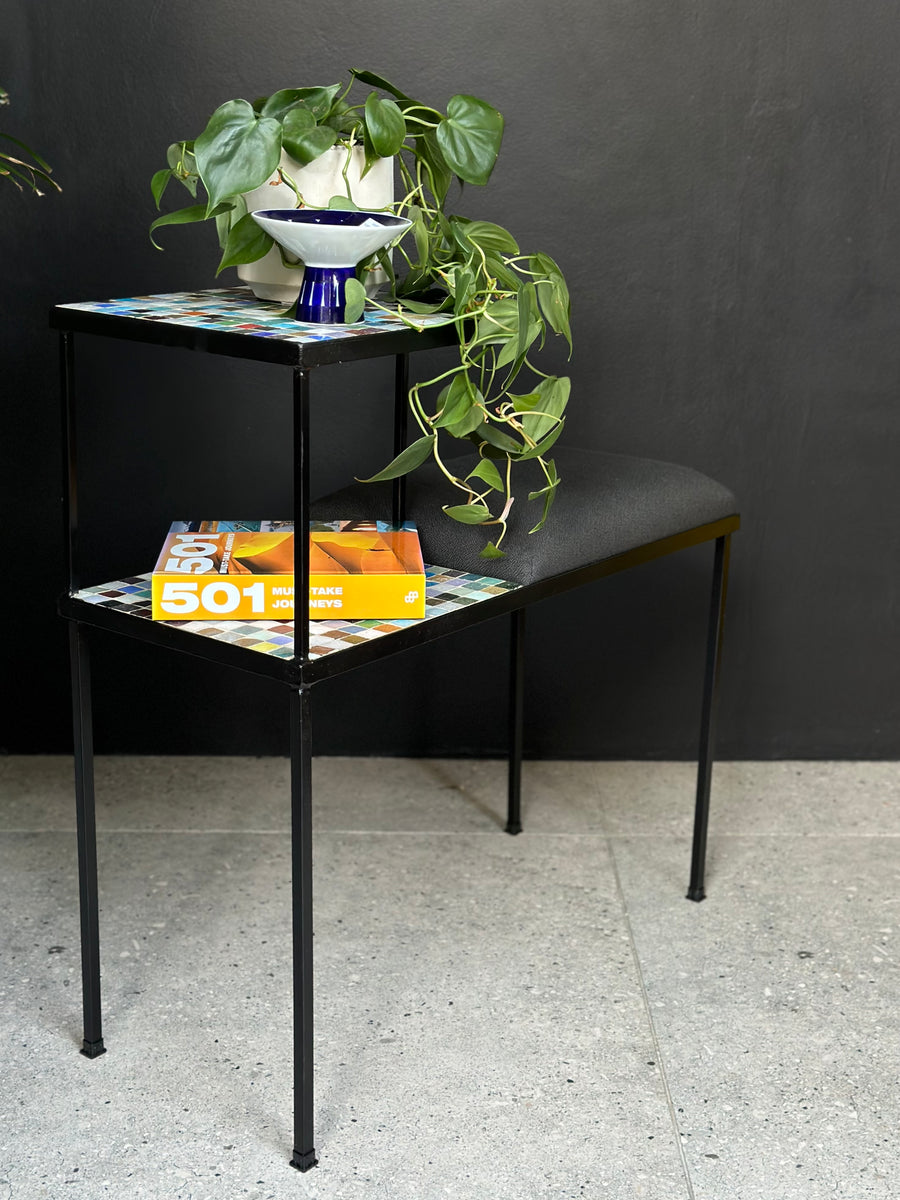 Steel Mosaic two-tiered Table / seat – RE-TREND