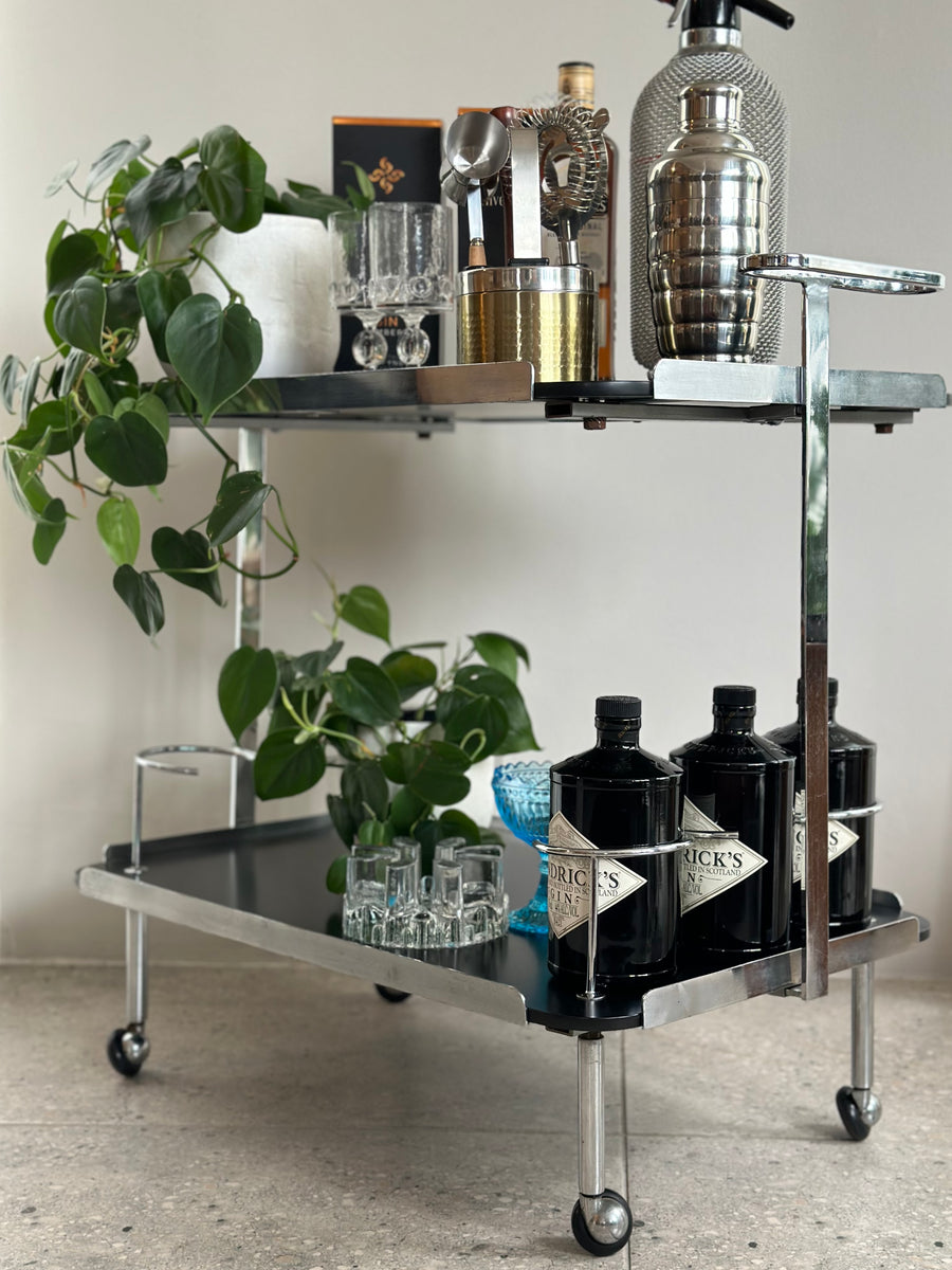 Modernist Chromed Drinks Trolley – RE-TREND